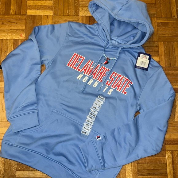 Champion | Shirts | Nwt Champion Blue Delaware State Hornets Hoodie ...